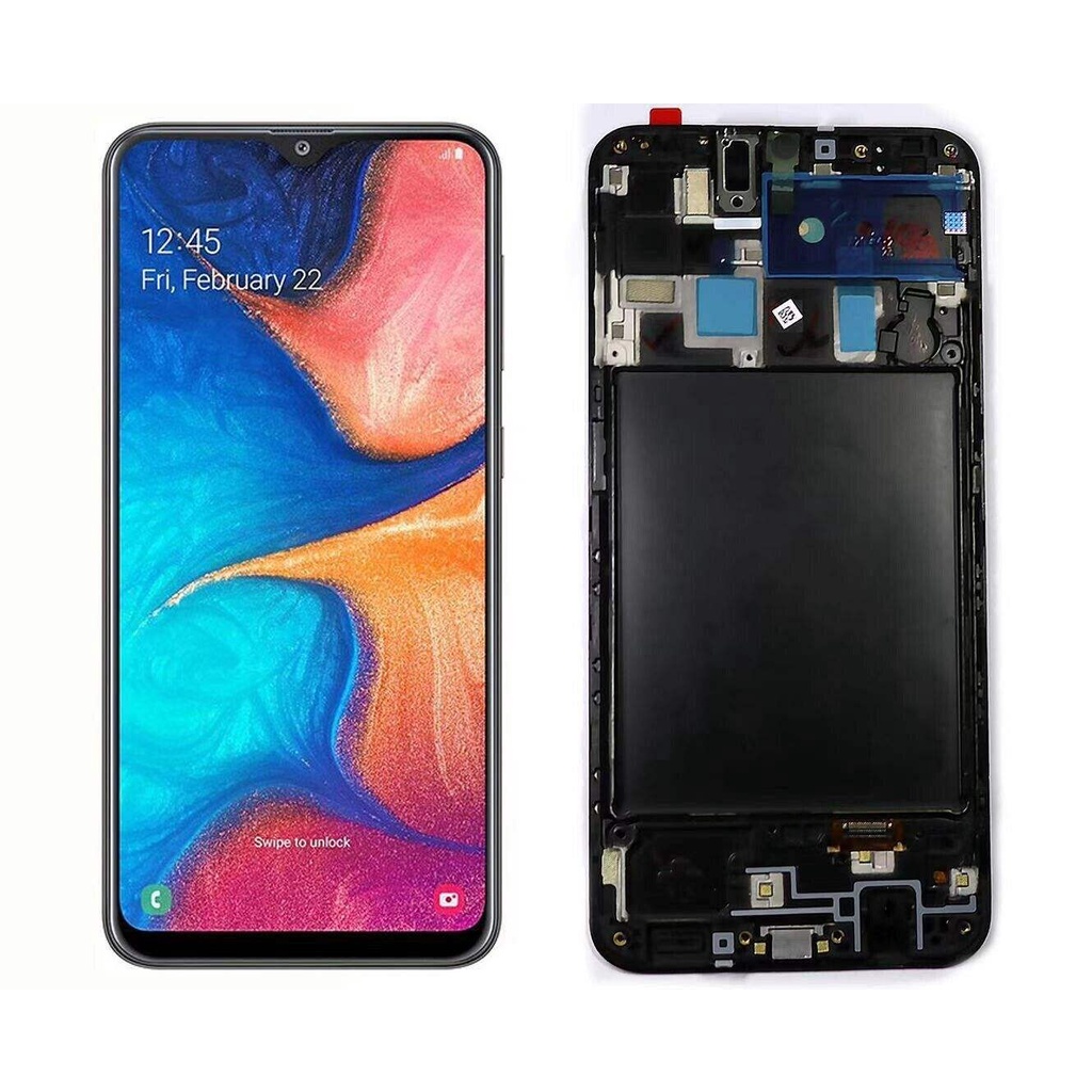 Tela Frontal Touch Display A20 A205 Incell com aro sem biometria Pronta Entrega | Shopee Brasil