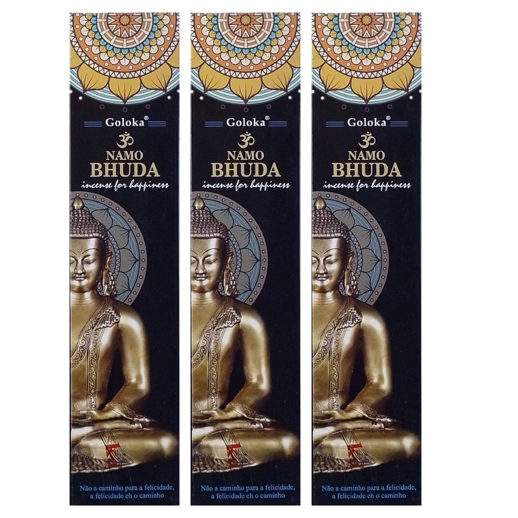 Incenso Indiano Goloka Ayurvedic BHUDA Premium - 3 Caixas | Shopee Brasil