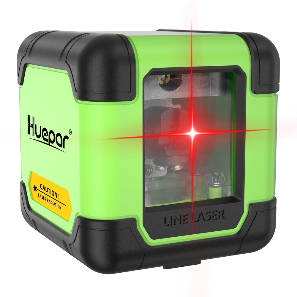 Nível A Laser Huepar Vermelho Auto Nivelante 2 Linhas Profissional ...