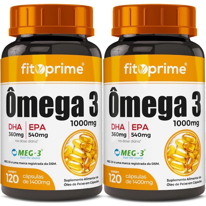 Suplemento alimentar Ômega 3 -Meg-3® 1000mg DHA 360mg EPA 540 mg -120 ...