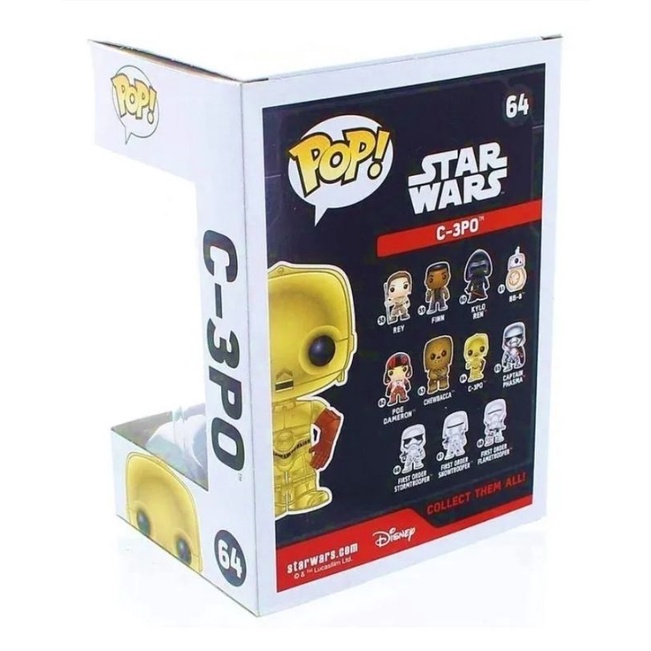 Funko Pop Star Wars C-3po Guerra Nas Estrelas #64 Original Funko Pop Star Wars C-3po Guerra Nas Estrelas #64 Original