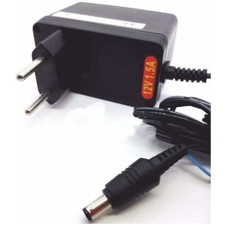 Fonte 12v 1,5A Chaveada Bivolt Plug P4 Positivo Interno Pino Agulha ...