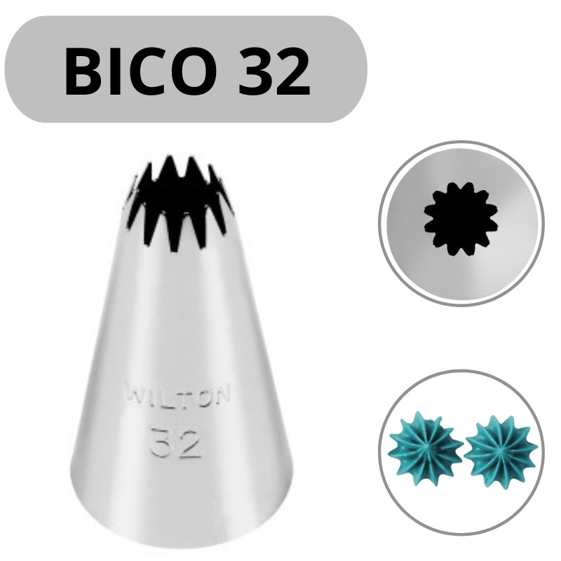 Bico Pitanga Aberta 32 Para Confeitar - Wilton | Shopee Brasil
