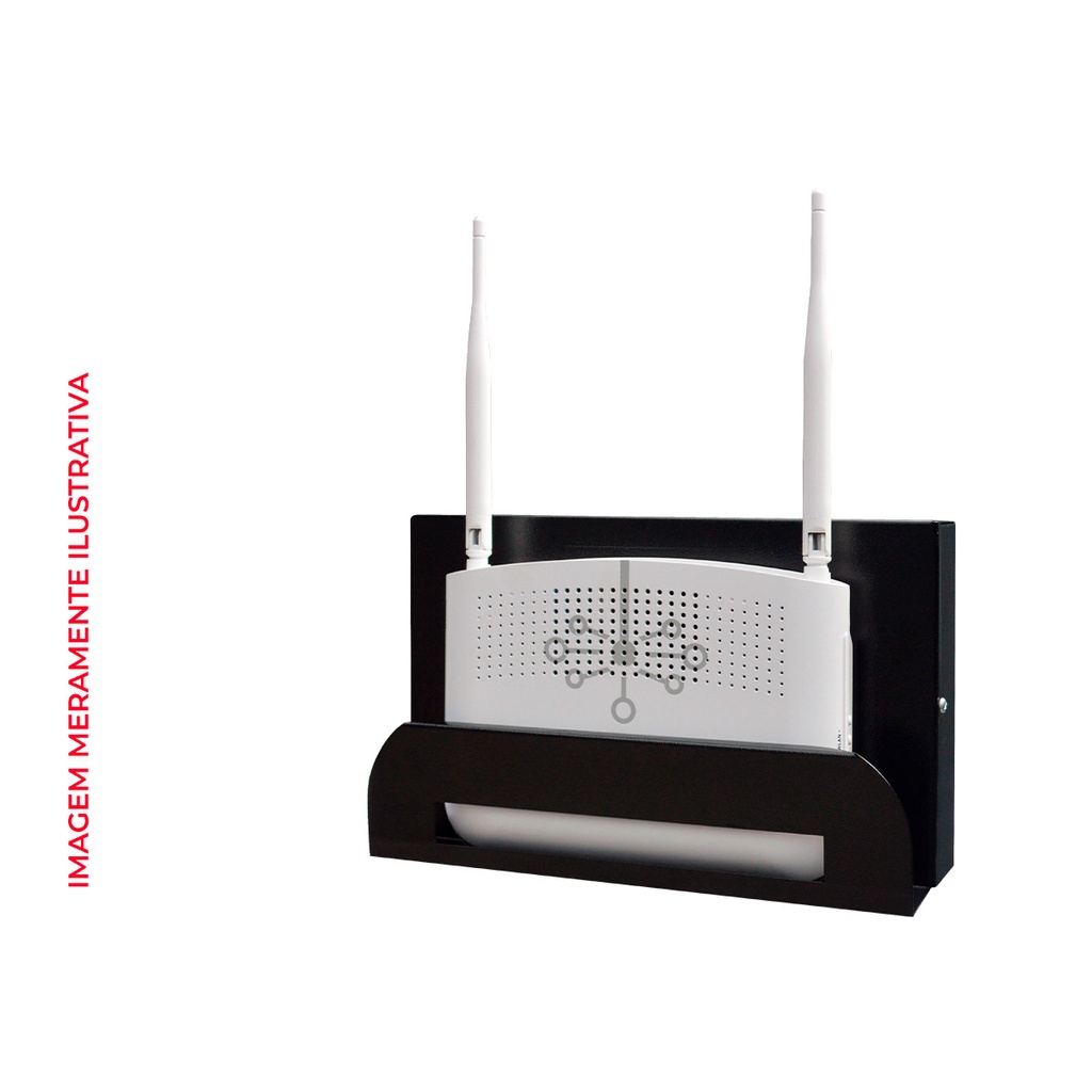 Suporte para Roteador Modem Parede de Metal Rack Organizardor ...