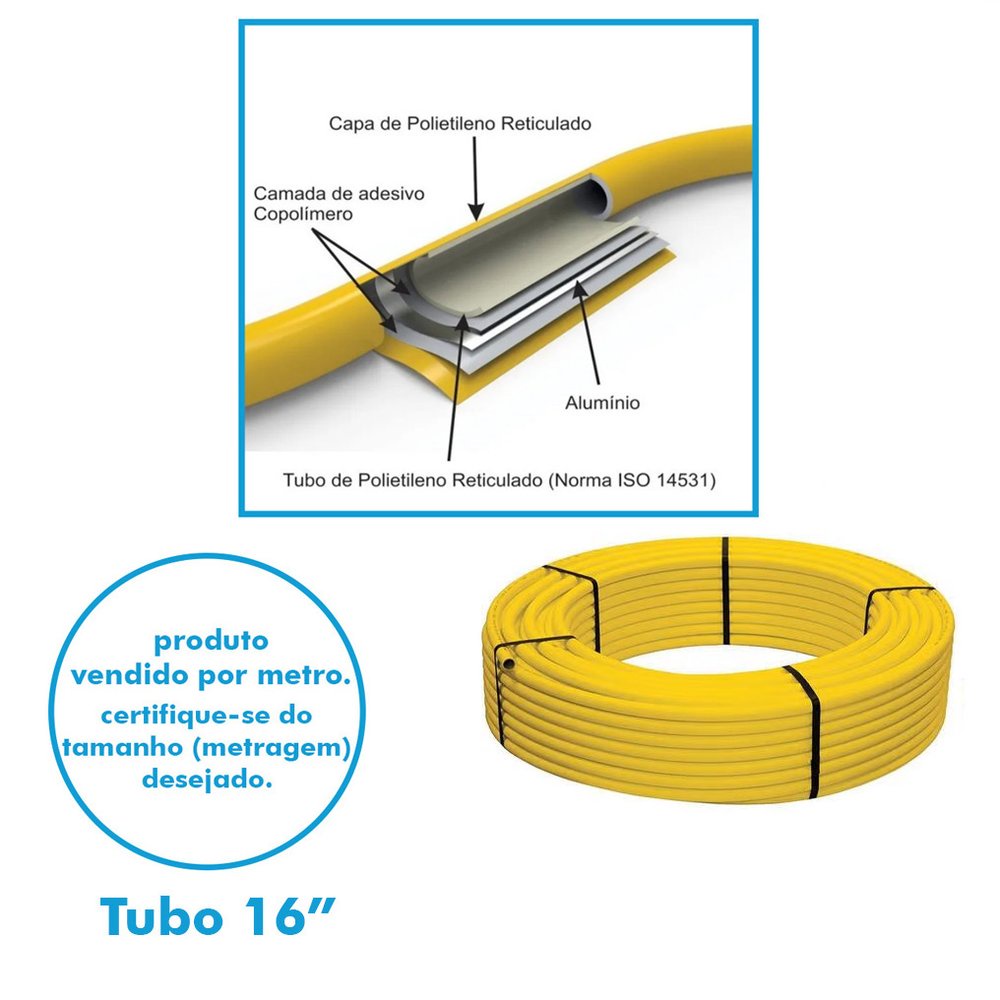 Tubo Pex 16mm Para Gás Astra (Por Metro) | Shopee Brasil