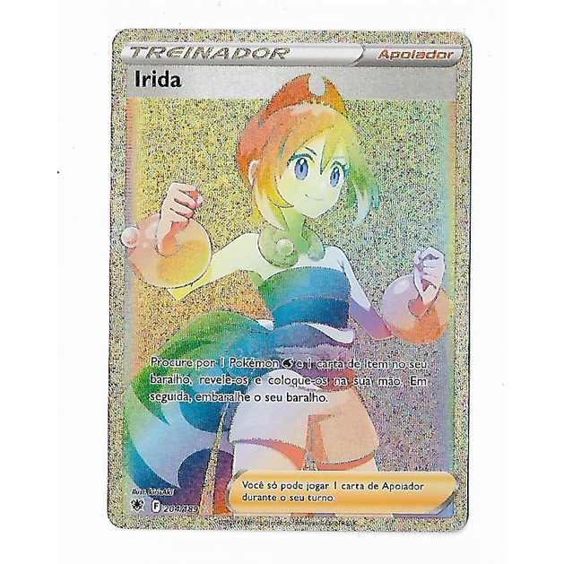 Pokemon Irida Full Art Rainbow Espada e Escudo Estrelas Radiantes ...