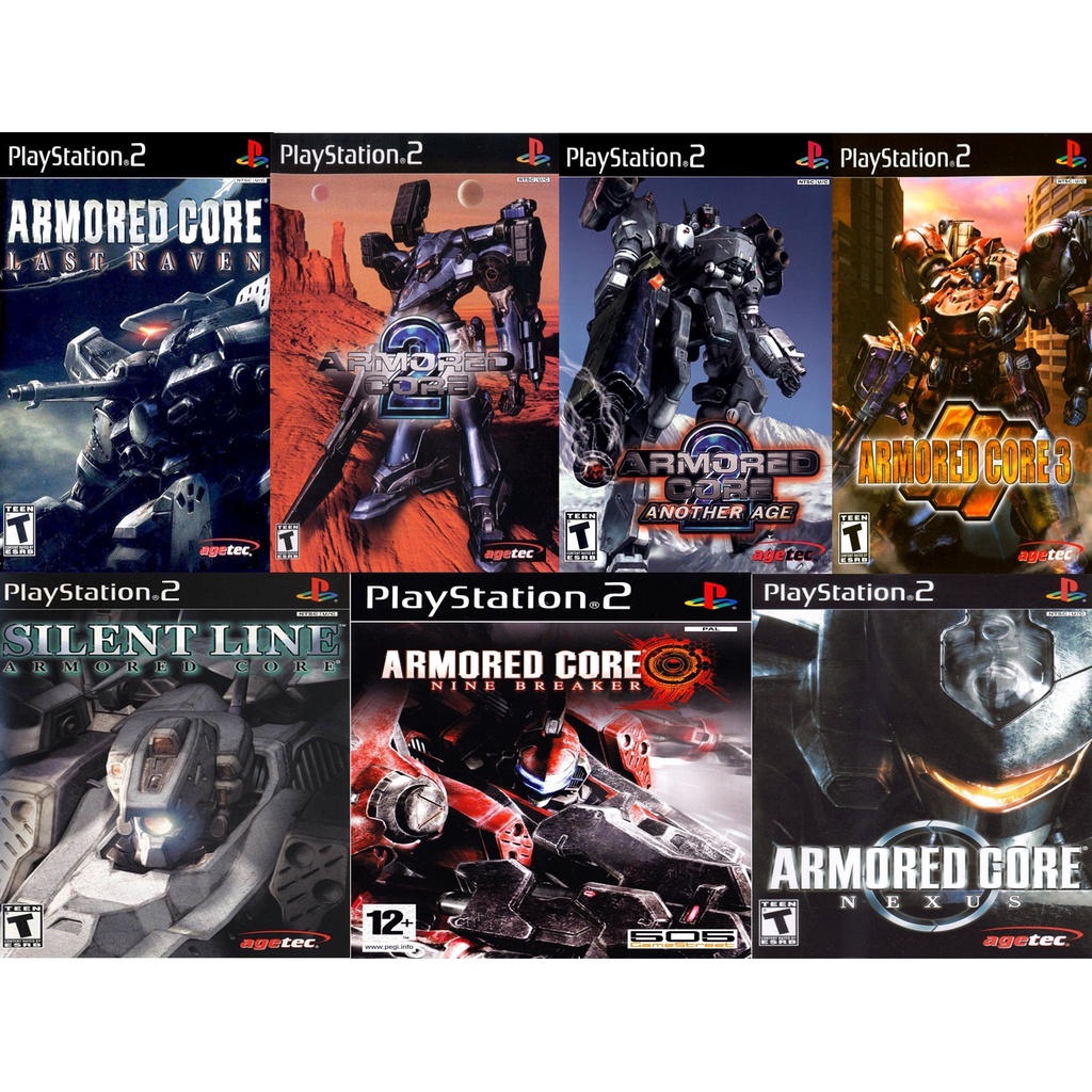 Kit Armored Core Collection com 8 Jogos (PS2) | Shopee Brasil