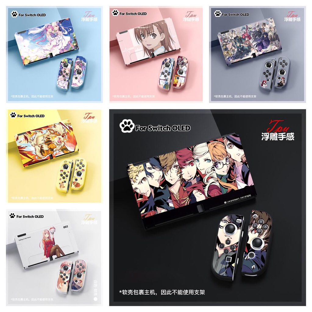 Capa Protetora Nintendo Switch OLED , Game Console NS JoyCons ...