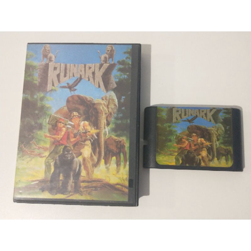 Cartucho paralelo Mega Drive na caixinha de locadora Runark | Shopee Brasil