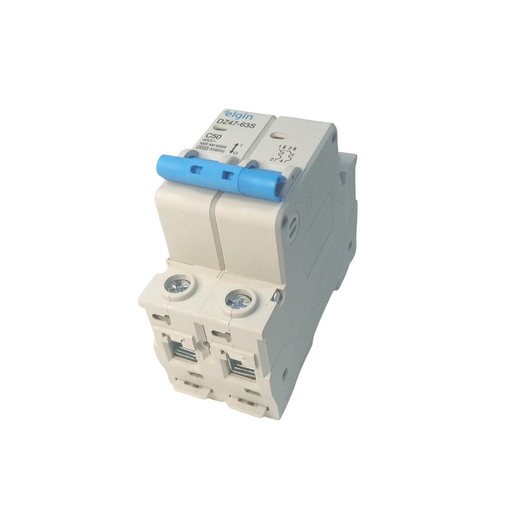 DISJUNTOR BIPOLAR DUPLO 2 POLOS 50A TERMOMAGNÉTICO 50 AMPER | Shopee Brasil