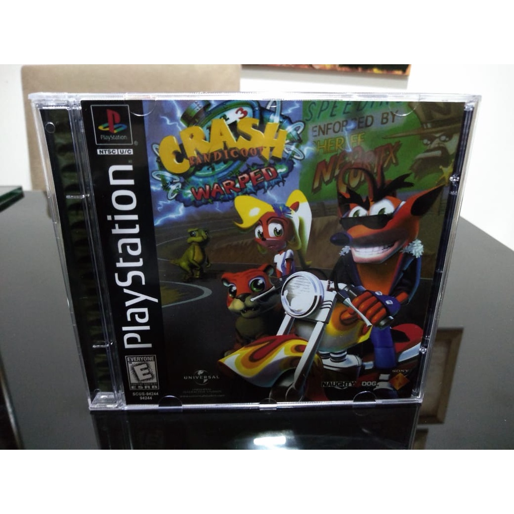 Crash Bandicoot 3 Warped (Patch) PS1 - MIDIA PRETA - Escorrega o Preço