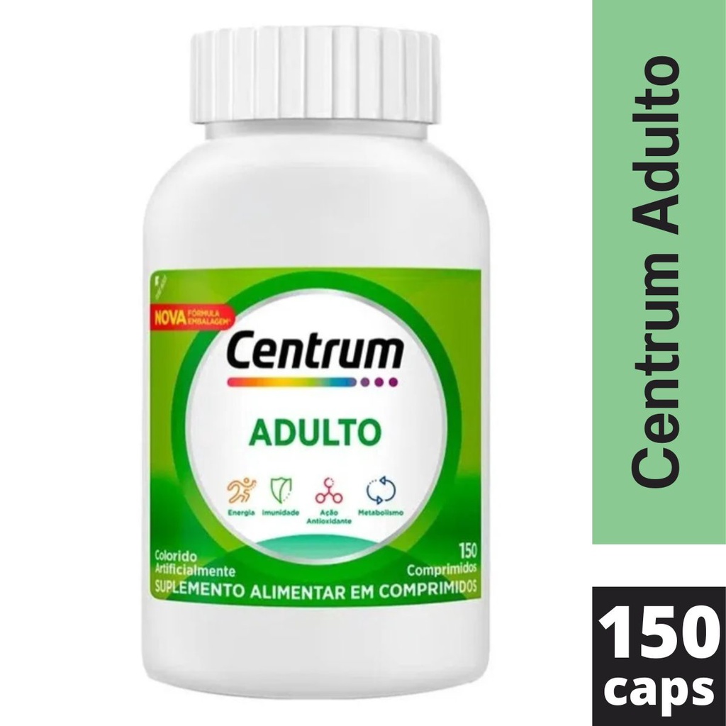 Centrum Adulto Suplemento Alimentar C/150 Comprimidos | Shopee Brasil