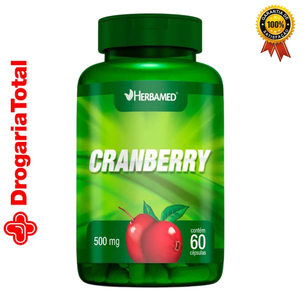 Cranberry 500mg 60 Capsulas Herbamed | Shopee Brasil