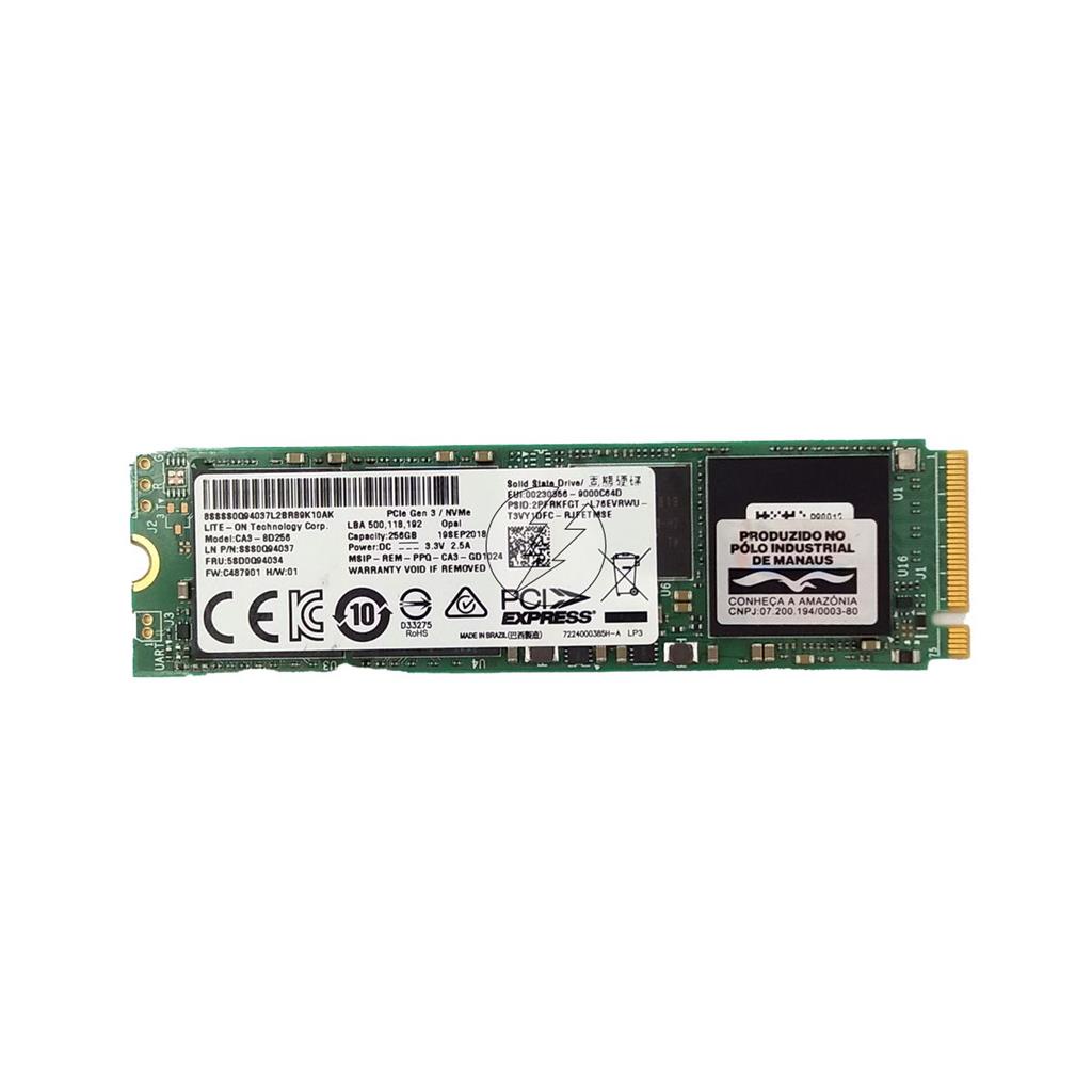 SSD 256GB M2 Lite-On CA3-8D256: NVMe | Shopee Brasil