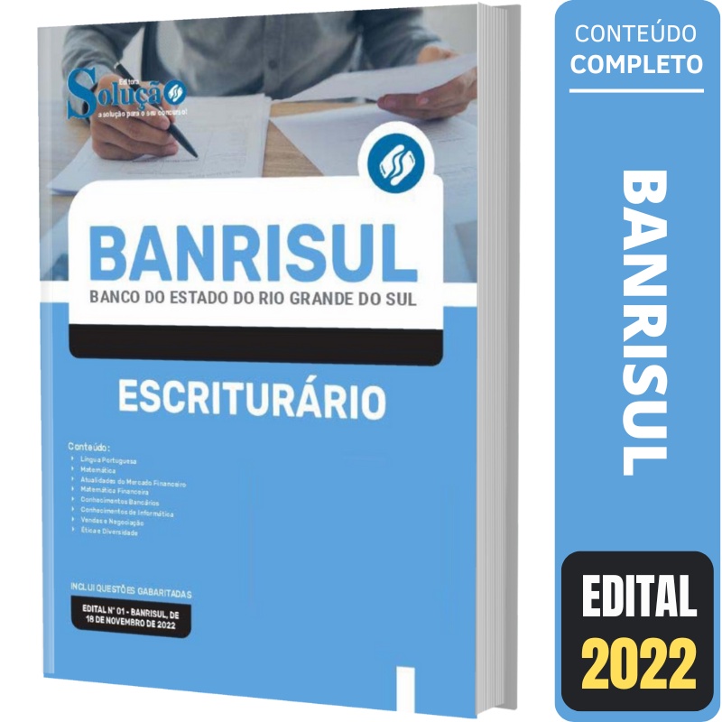 Apostila Banrisul - Escriturário | Shopee Brasil