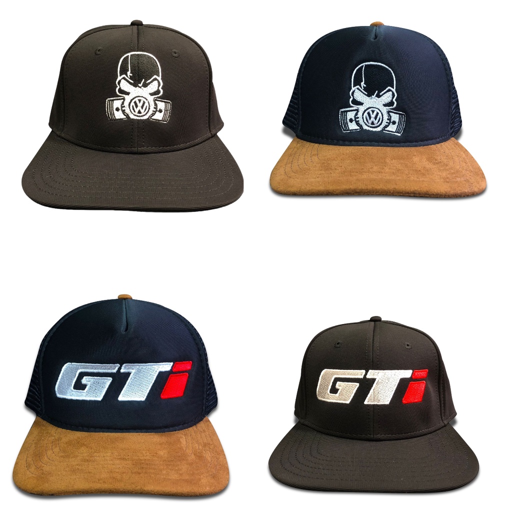 bone aba reta telinha caveira gti volkswagen | Shopee Brasil