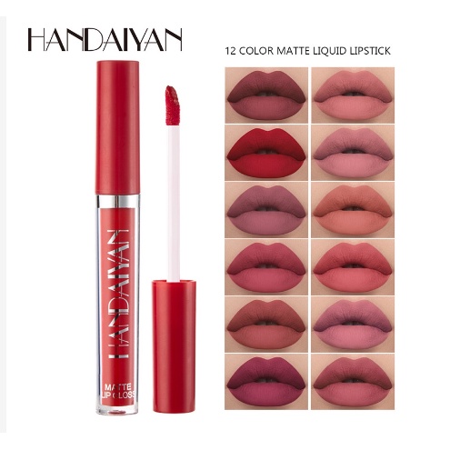 Batom Líquido Matte HANDAIYAN Hidratante | Shopee Brasil