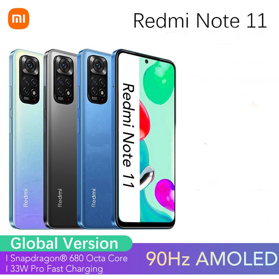 Celular Redmi Note 11 128gb 6gb RAM ou 4gb RAM Versão Global | Shopee ...