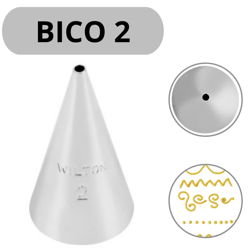 Bico Perlê 2 Para Confeitar - Wilton | Shopee Brasil