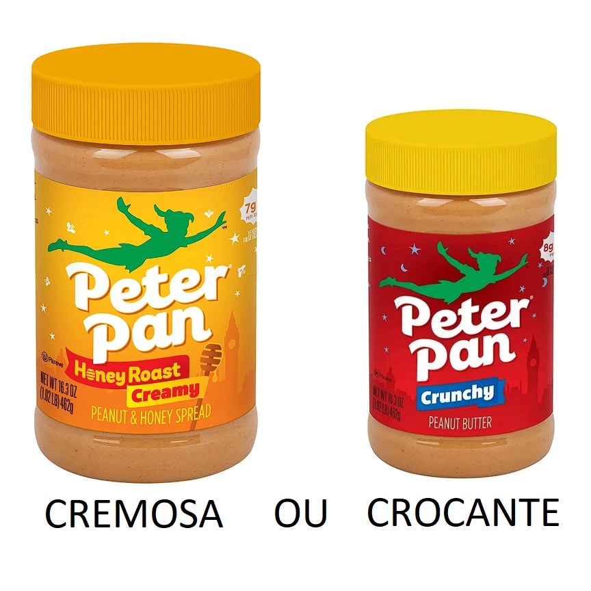 Manteiga Pasta De Amendoim Peter Pan Crunchy ou Creamy | Shopee Brasil