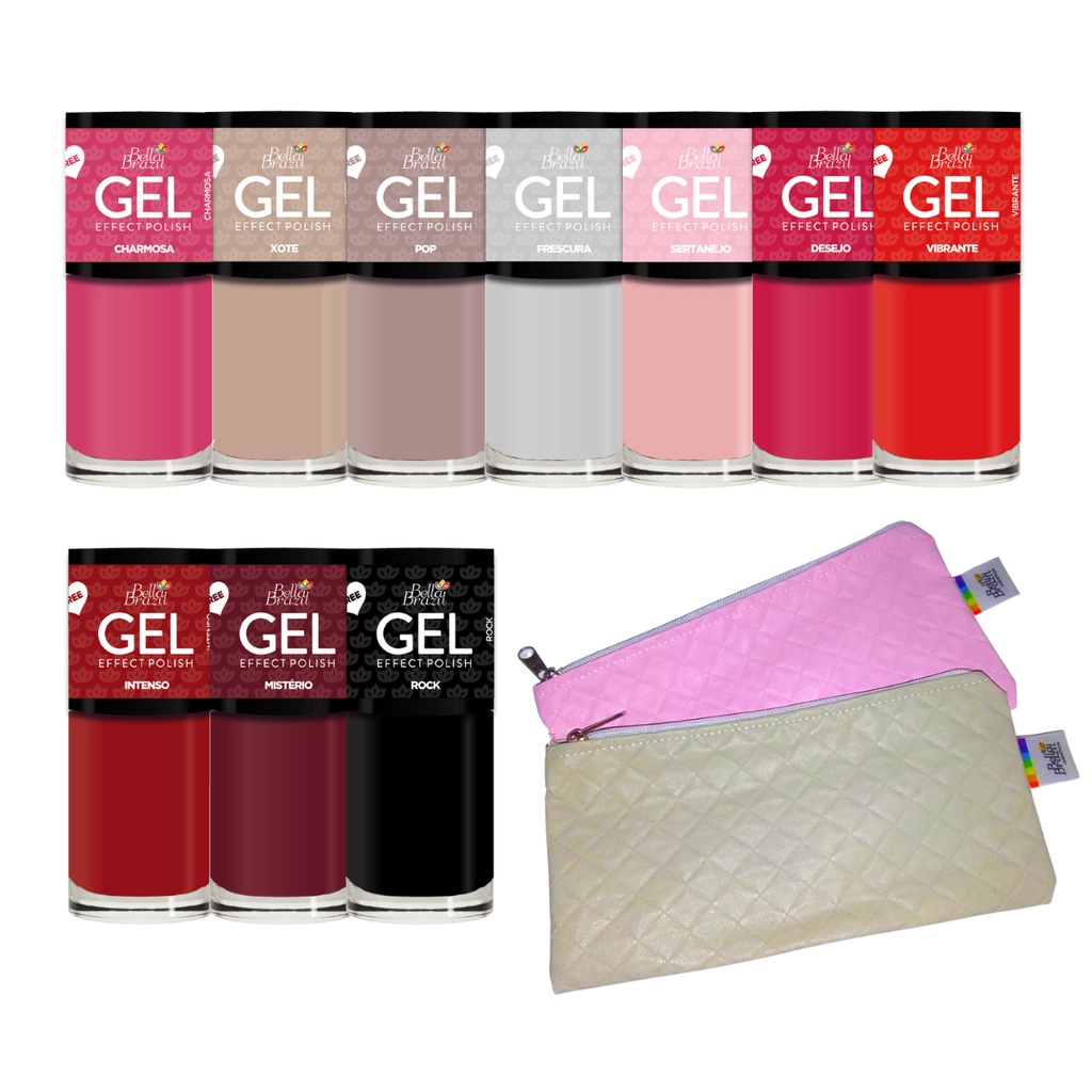 Kit 10 Esm Efeito Gel (803 815 830 805 832 837 825 827 839 810 cores ...