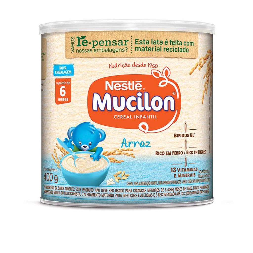 Mucilon Arroz Cereal Infantil 400g | Shopee Brasil