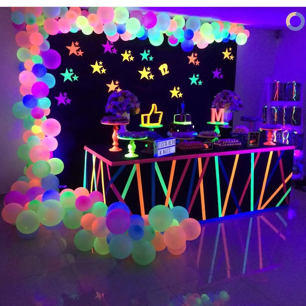 100 Balão Bexiga Festa Neon 9Pol Oferta Atacado Várias Cores | Shopee ...