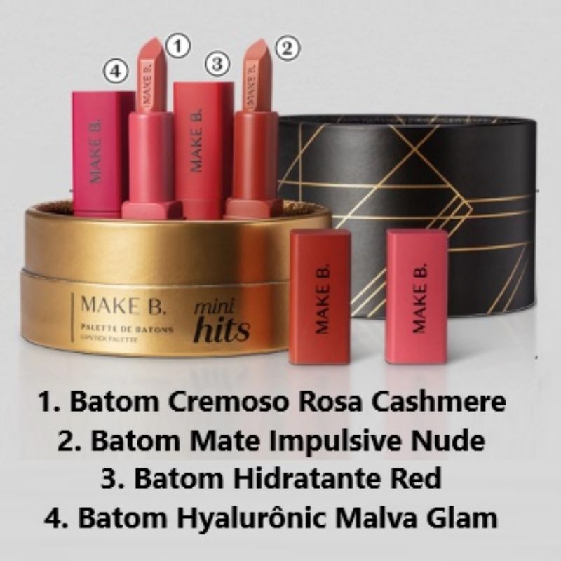 Palette de Batons Mini Hits,5g | Shopee Brasil