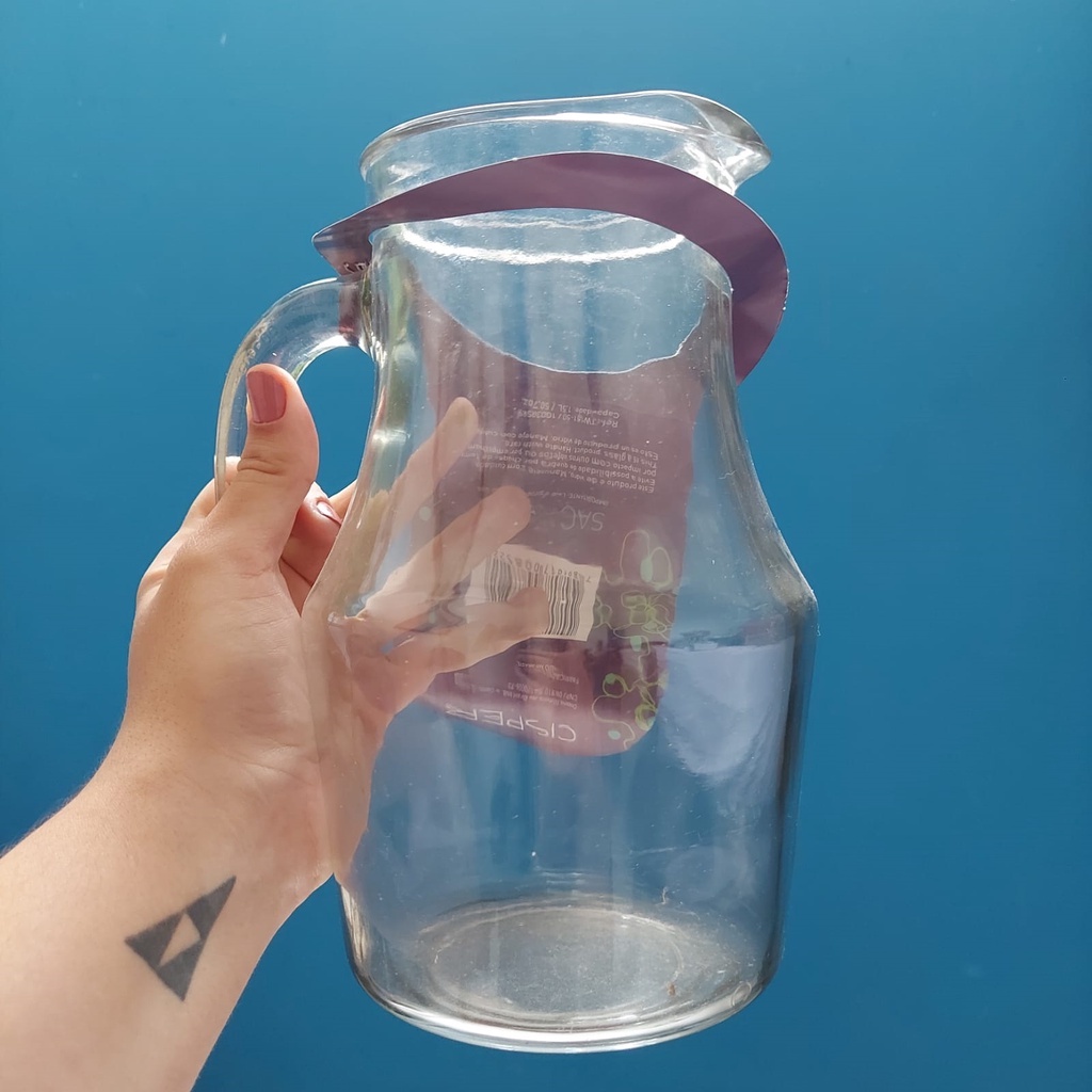 Jarra de Vidro transparente com Alça CISPER | 1,5L - 50,7oz | Shopee Brasil