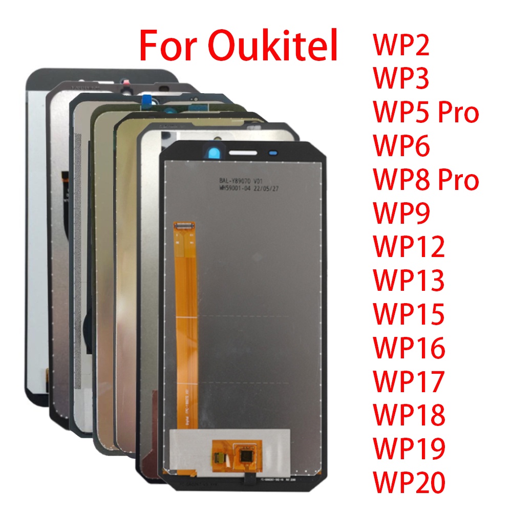 Tela LCD Para Oukitel WP2 WP3 WP5 WP6 WP8 WP9 WP12 WP13 WP15 WP16 WP17 ...