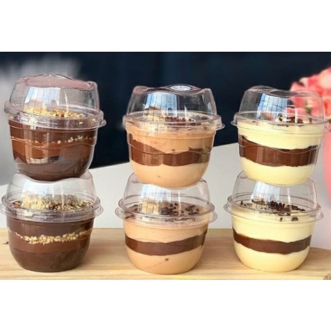 50 Potes para doce de 70 ml com tampa G675 Galvanotek - Ideal copo da ...