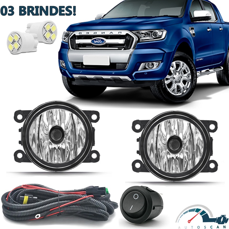 Kit Farol De Milha Ford Ranger 2012 2013 2014 2015 2016 2017 2018 2019 2020 | Shopee Brasil