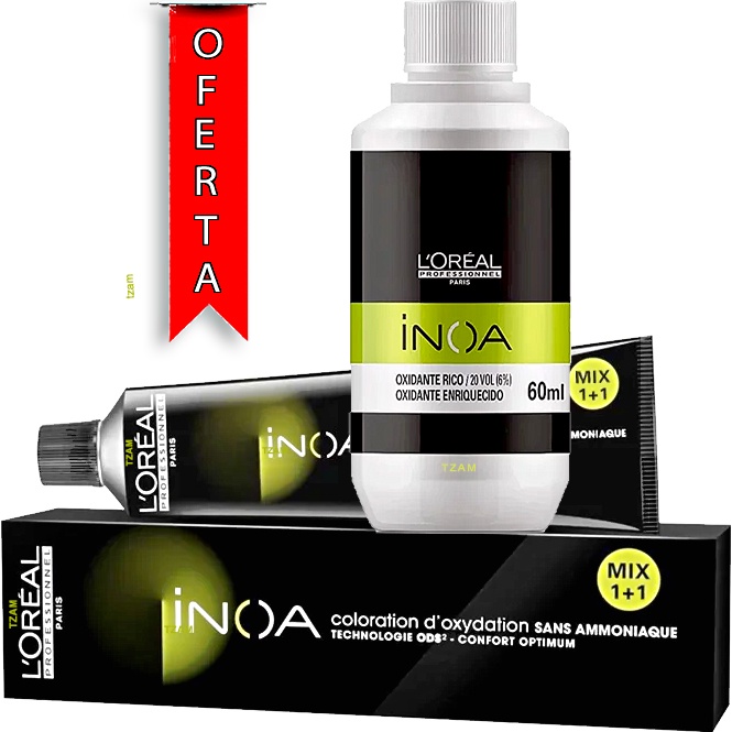 Tintura Coloração Inoa Loreal 60g - Todas As Cores Tinta 6. + Oxidante ...