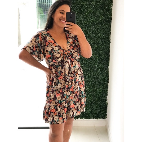 vestido florido G | Shopee Brasil