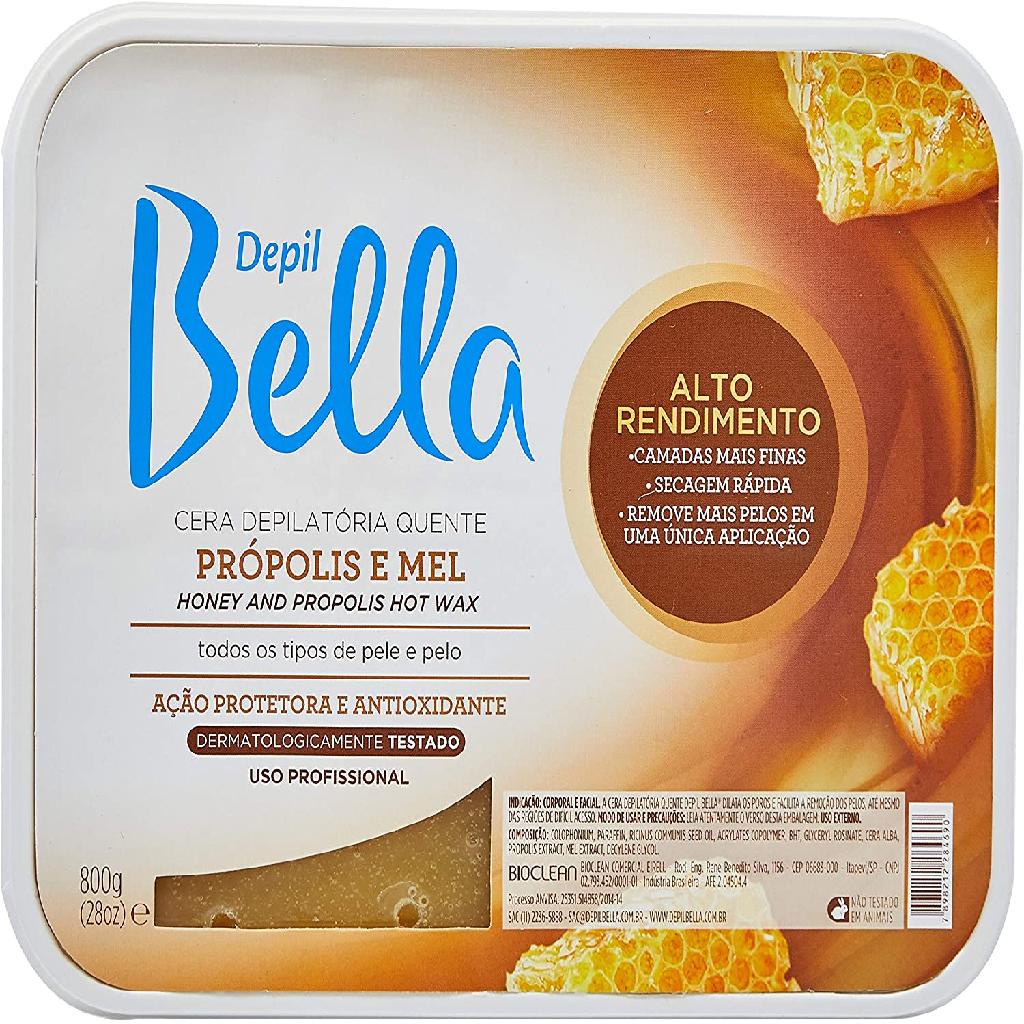 Cera Quente Depilatoria Corporal Propolis e Mel 800g Depil Bella ...