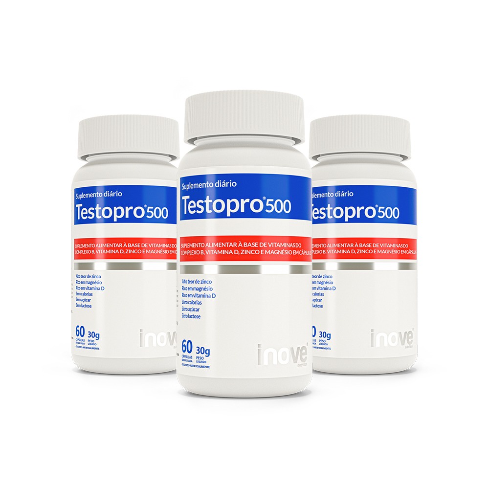Testopro 500 Fórmula Masculina Inove Nutrition - 180 caps | Shopee Brasil
