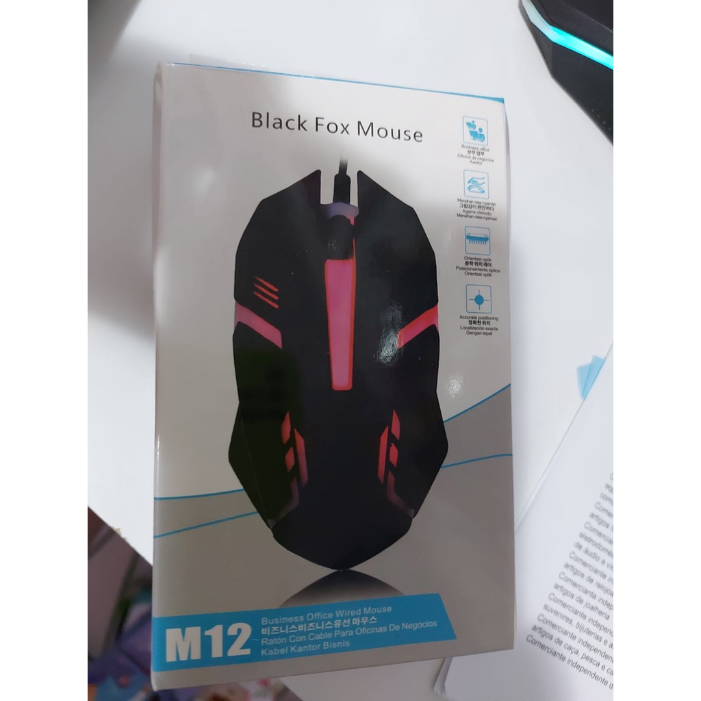 Mouse_Gamer_USB_M12 | Shopee Brasil