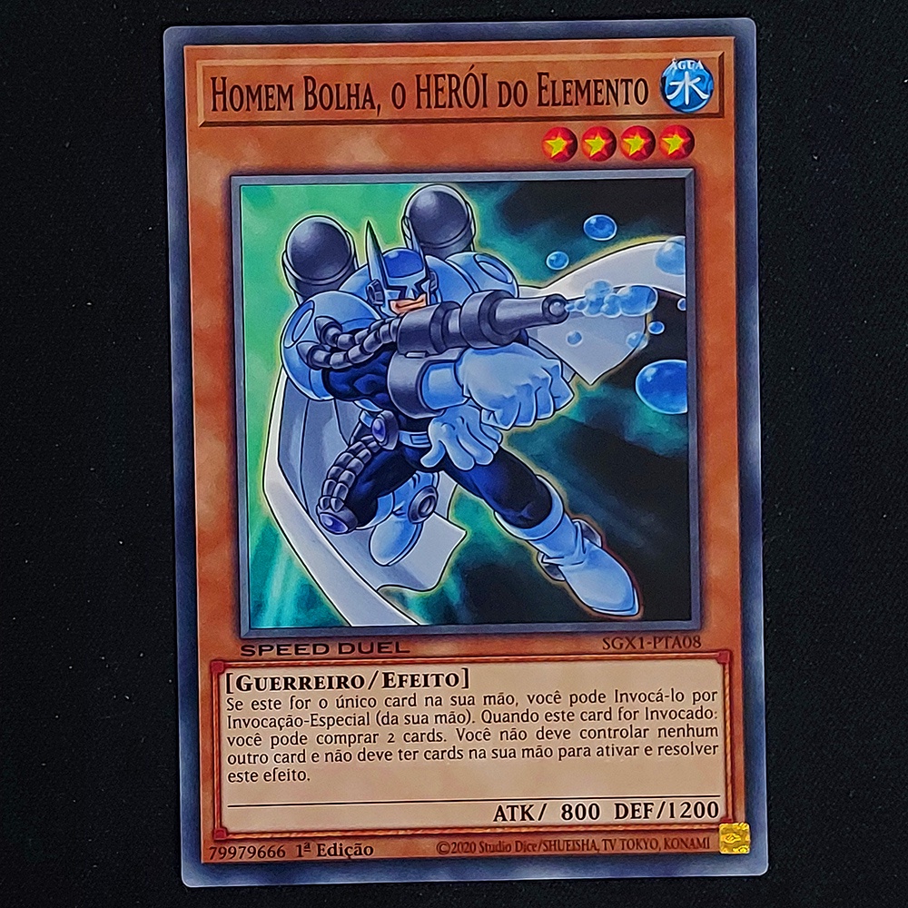 Homem Bolha, O Herói Do Elemento Yugioh Original | Shopee Brasil
