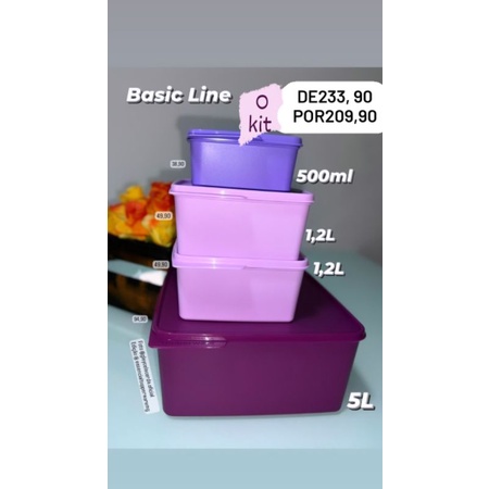 kit Basic Line Tupperware | Shopee Brasil