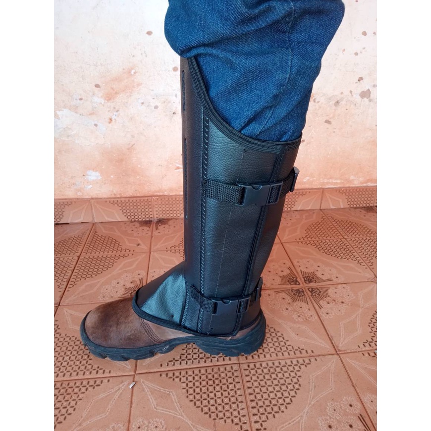 Perneira Caneleira de Proteção contra Pedras Roçadeira e Animais ...