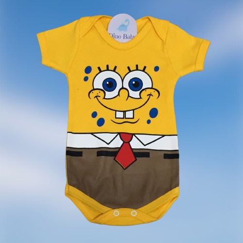 Body temático Bob Esponja | Shopee Brasil