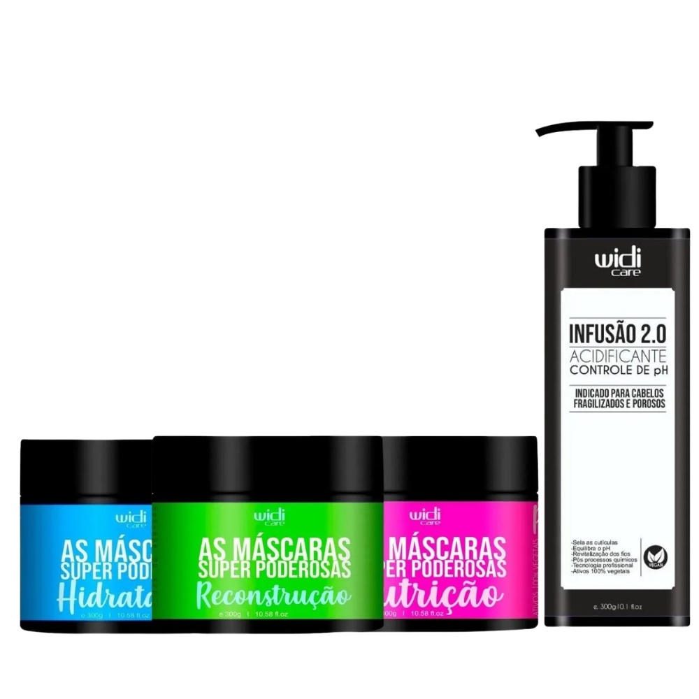 Kit Widi Care Mascaras Super Poderosa e Acidificante Infusão | Shopee ...