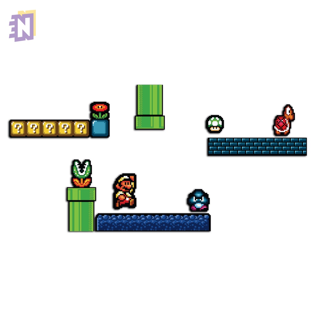 Ima de Geladeira Super Mario Bros 1-2 Nintendo - Kit 10 Peças | Shopee ...