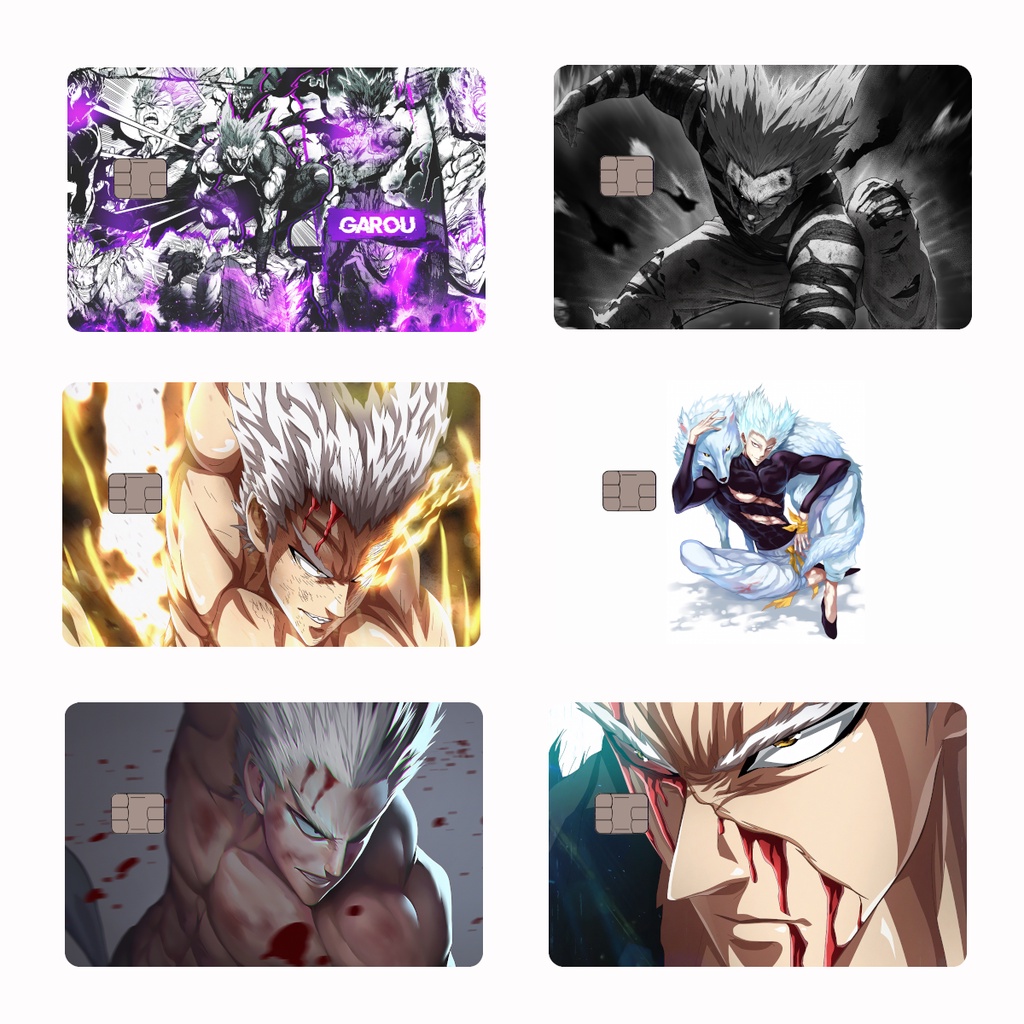 Película Adesivo Cartão One Punch Man Garou Excelente Qualidade ...