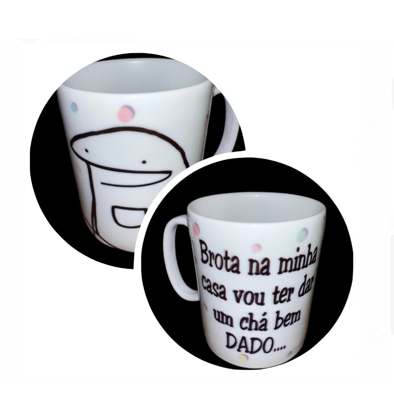 Pronta Entrega Meme Canecas Frases Divertidas Flok 325 Ml | Shopee Brasil