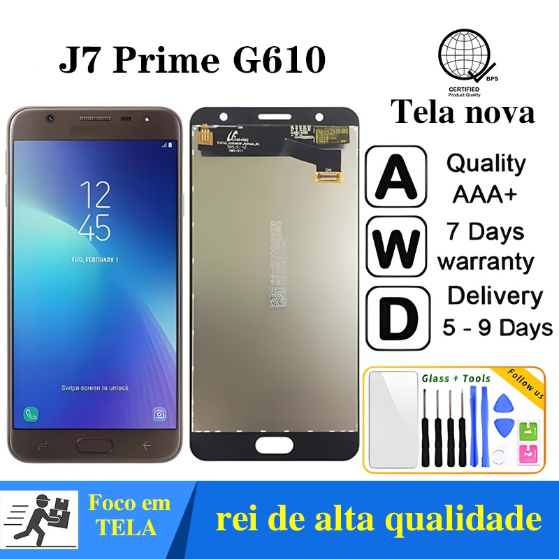 Tela Display Touch Frontal LCD J7 Prime G610 | Shopee Brasil