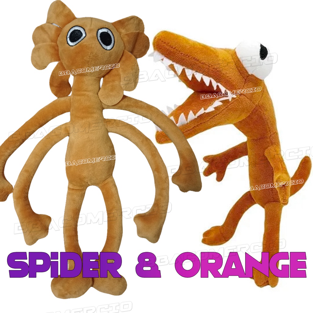 Kit Pelúcia Rainbow Friends Monstro Yellow Spider e Orange | Shopee Brasil