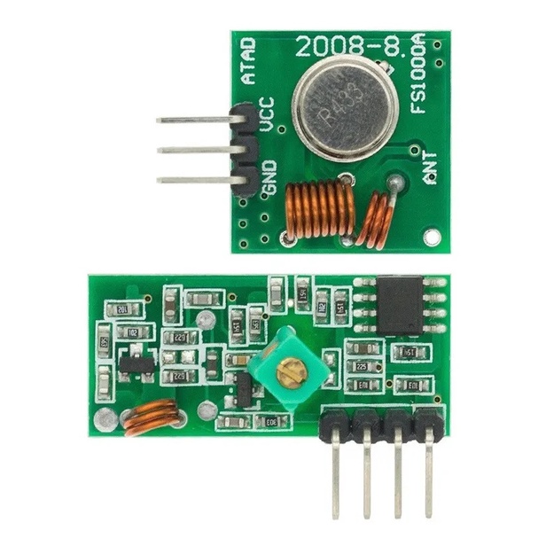 Módulo Rf Transmissor Receptor 433mhz Am Arduino [ Código 41 ] | Shopee ...