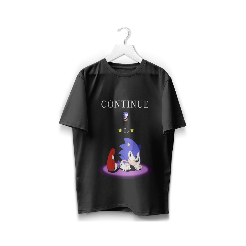 Camiseta Unissex Sonic Continue.. Sc10 | Shopee Brasil