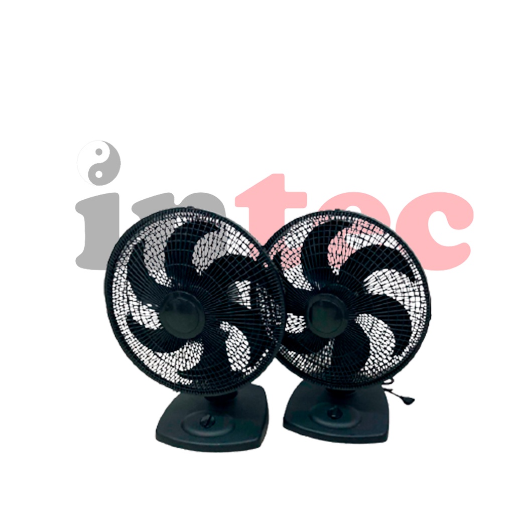 Kit 2 Ventilador Mesa 75W 60cm 6 pás oscilanteTURBO 110/220v Vent-MesaV ...